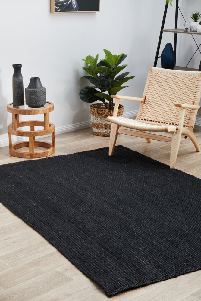 Kirra Black Jute Rug – Lost Design Society