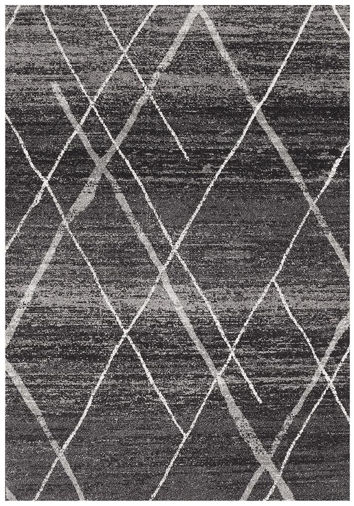 Paradise Charcoal Contemporary Transitional Rug – Lost Design Society